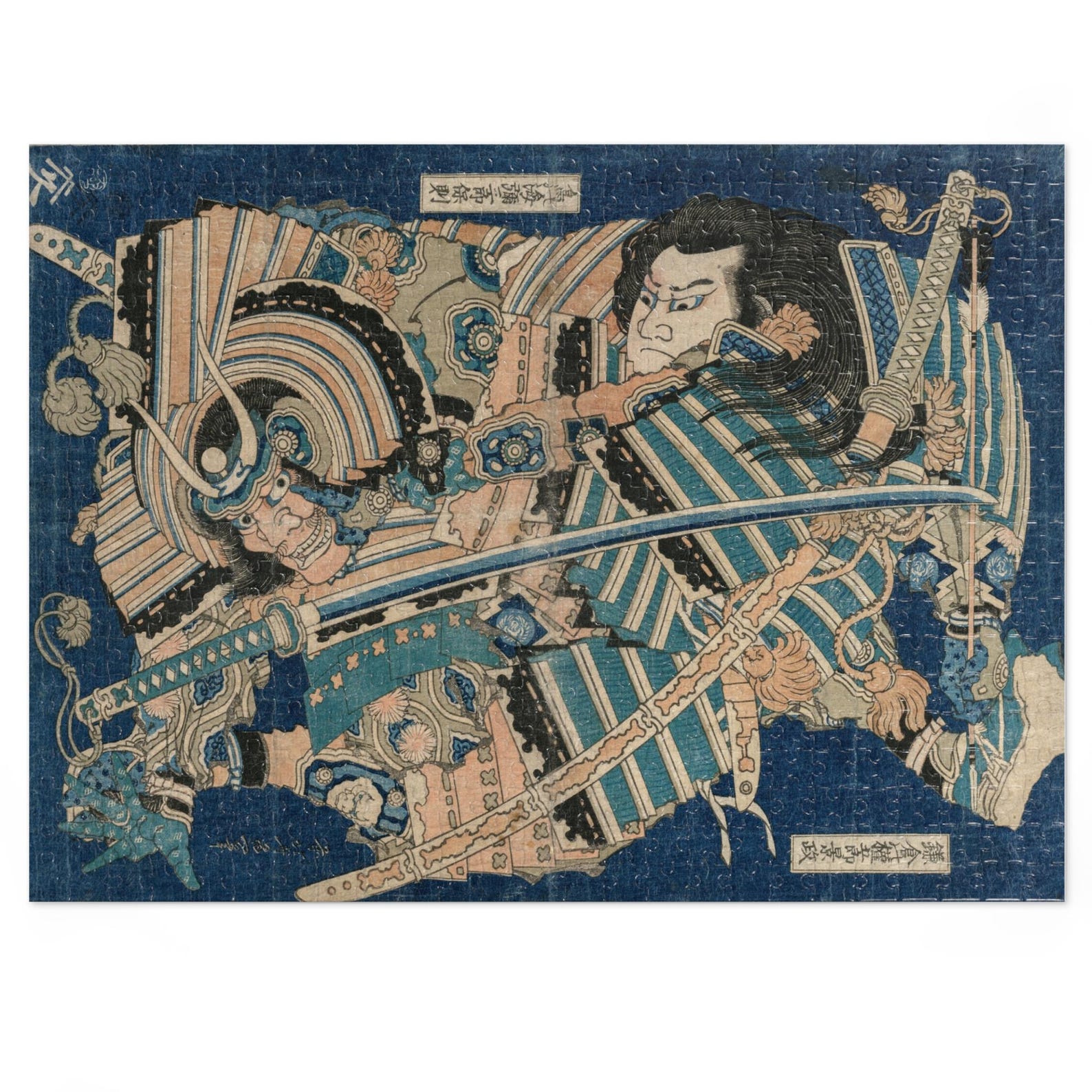 Samurai Battle Jigsaw Puzzle for Adults: Kamakura No Gengoro Seizing ...