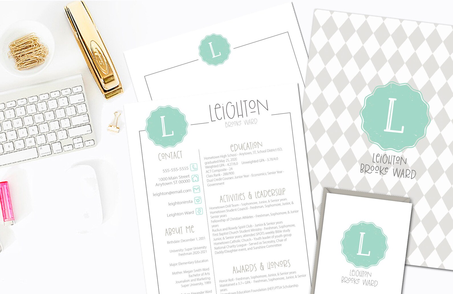 Monogram Seal Sorority Rush Packet Print and Digital Files - Etsy