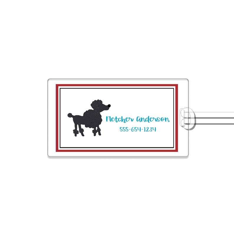 Pet Luggage Tag Custom Made Bag Tag Dog and Cat | Etsy