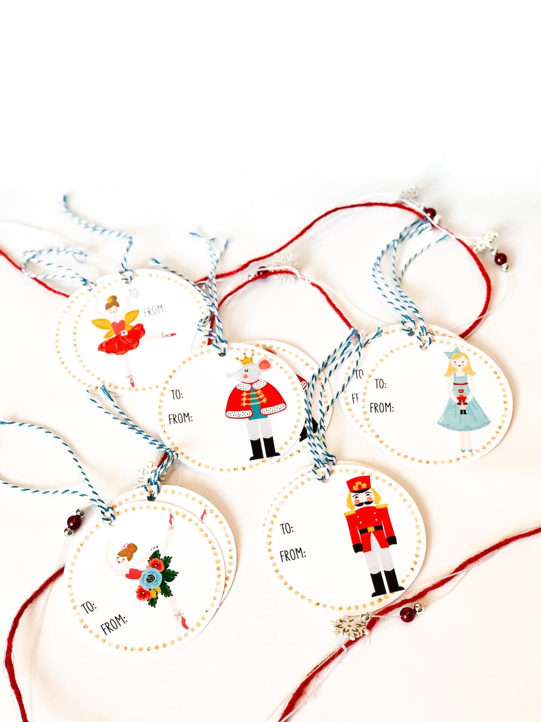 Nutcracker Gift Tags Blank Christmas Tags Holiday Gift - Etsy