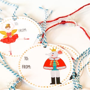 Nutcracker Gift Tags Blank Christmas Tags Holiday Gift Wrapping Ballet ...