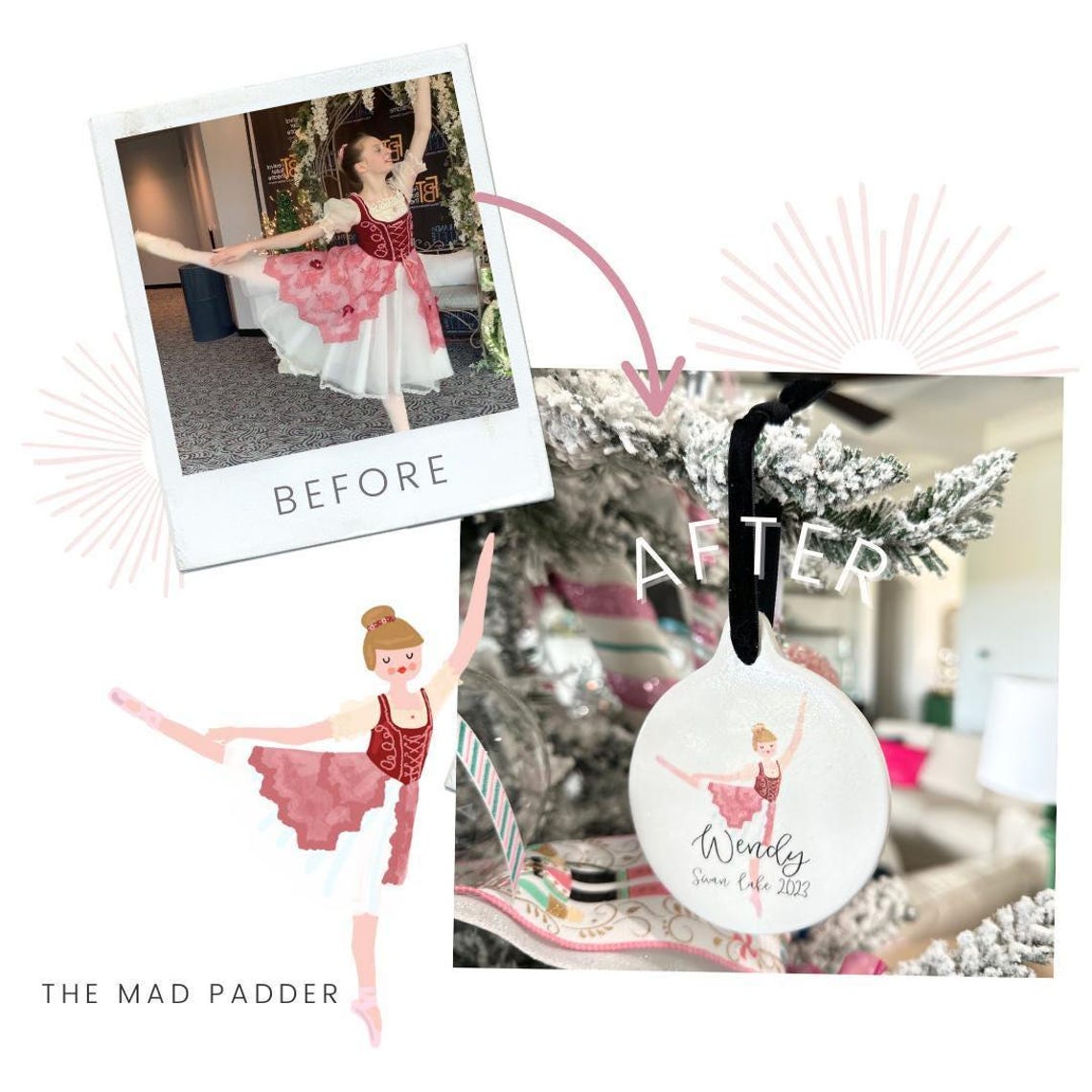 Custom Nutcracker Ballet Personalized Illustration - Unique Gift to ...