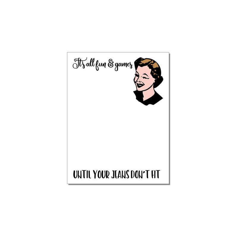 Witty Women Who Can't Be Nice Notepads Retro Housewife - Etsy