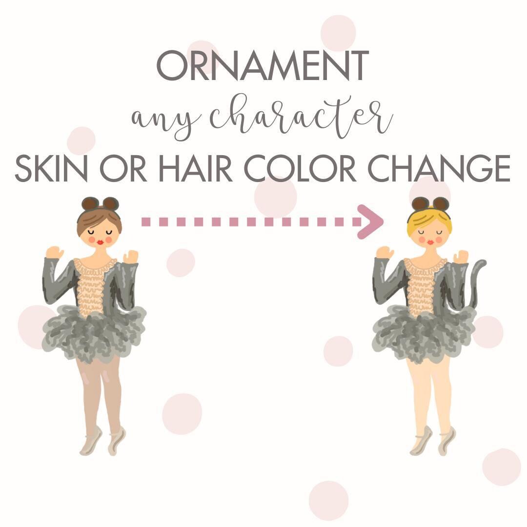 Skin or Hair Color Change for Nutcracker Character - Ballerina and ...