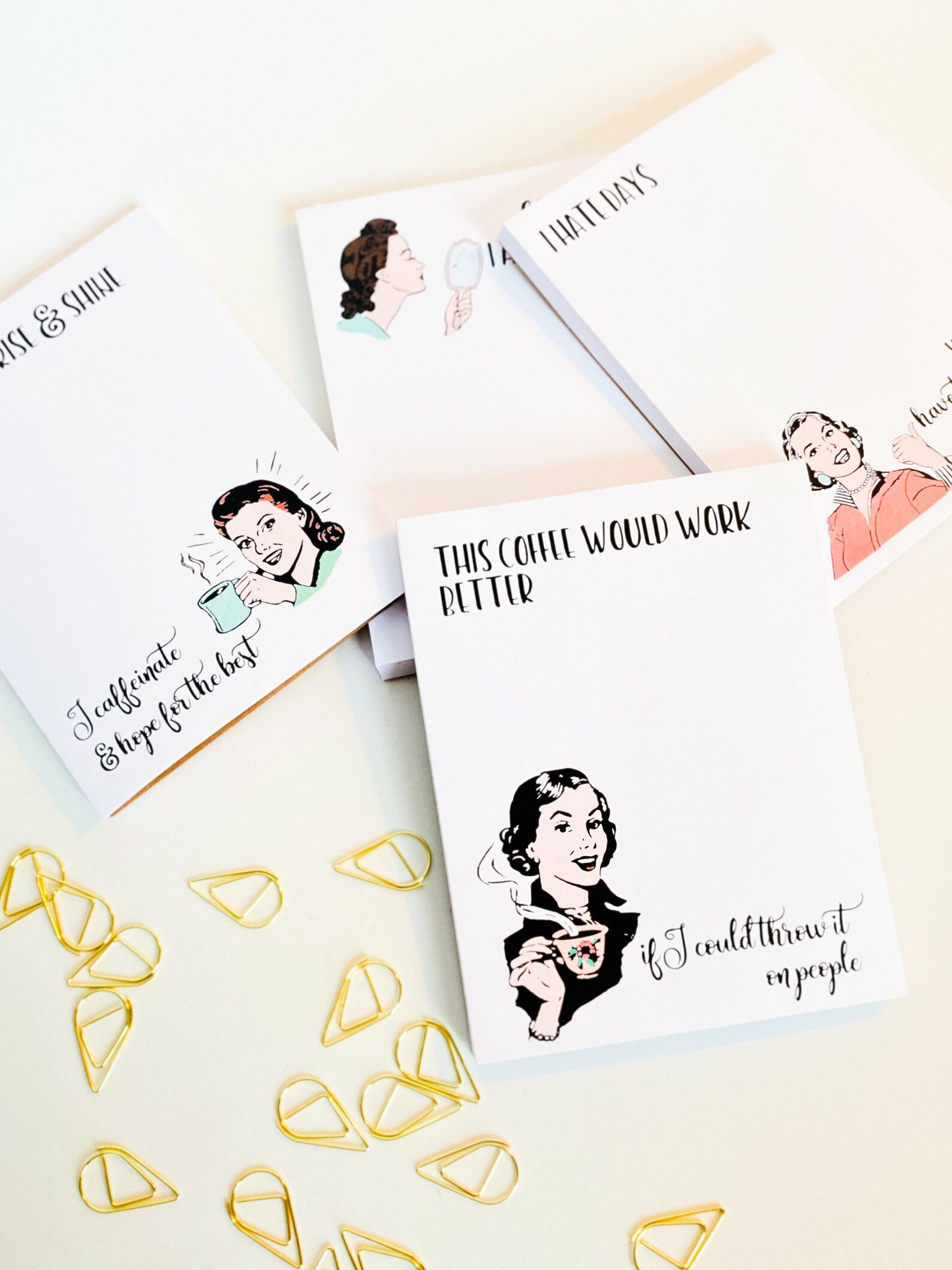 Witty Women Who Are Boss Babes Notepads Retro Housewife | Etsy