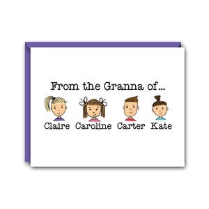 From the Mom Of... Note Cards Set - Personalized Cards for Mom - Gift ...