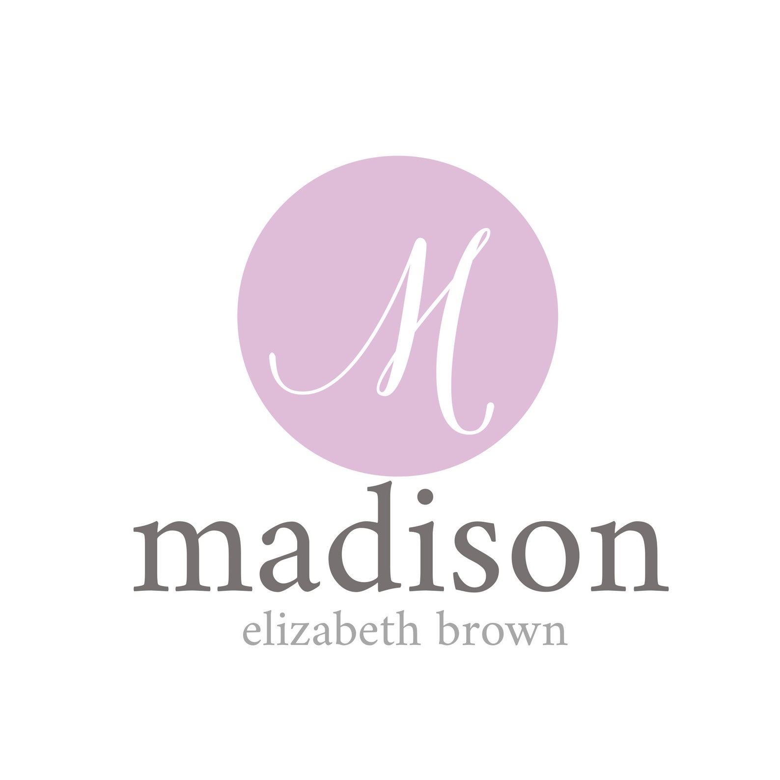 Round Monogram Sorority Rush Packet Digital Files Elegant | Etsy