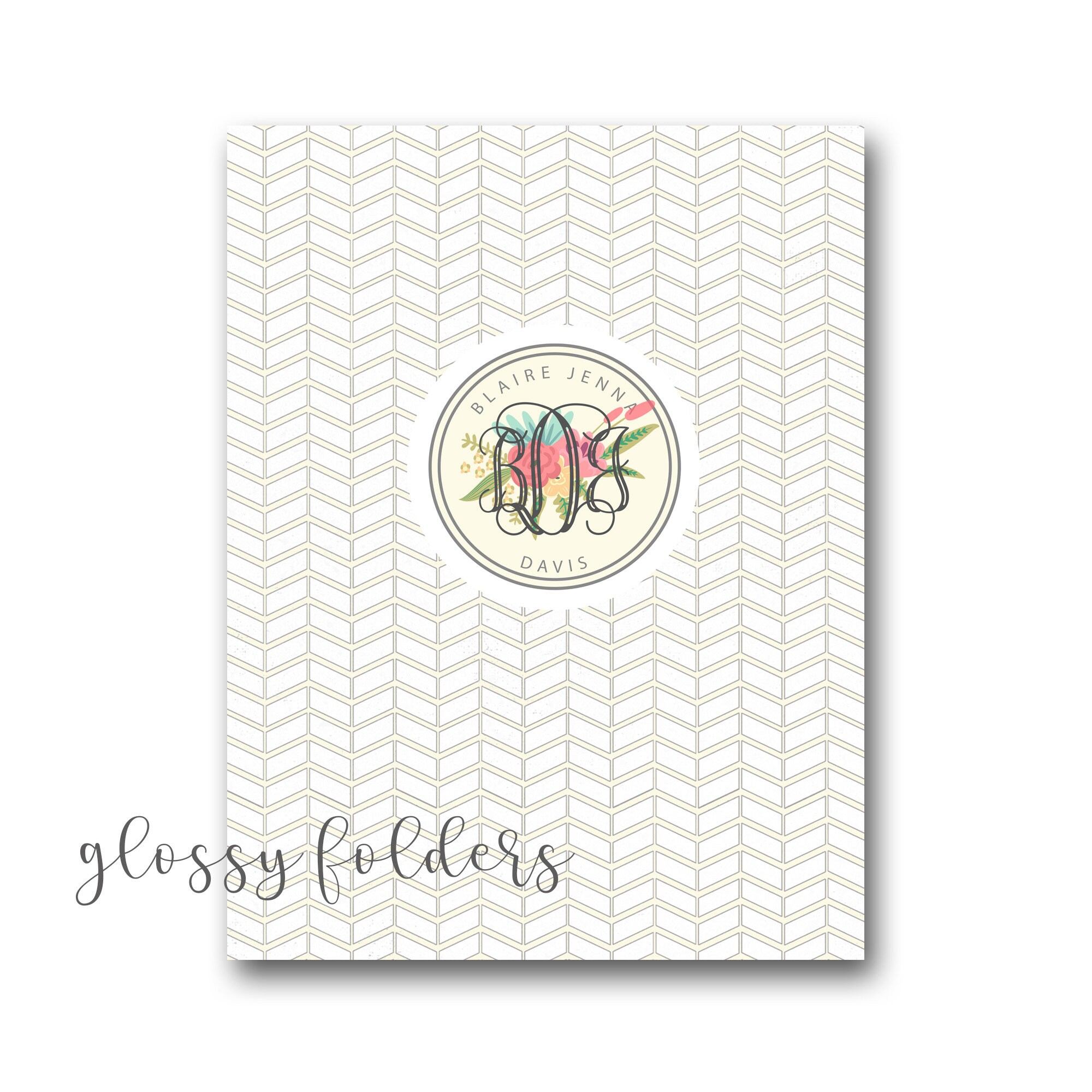 Floral Monogram Sorority Rush Packet Print and Digital Files | Etsy
