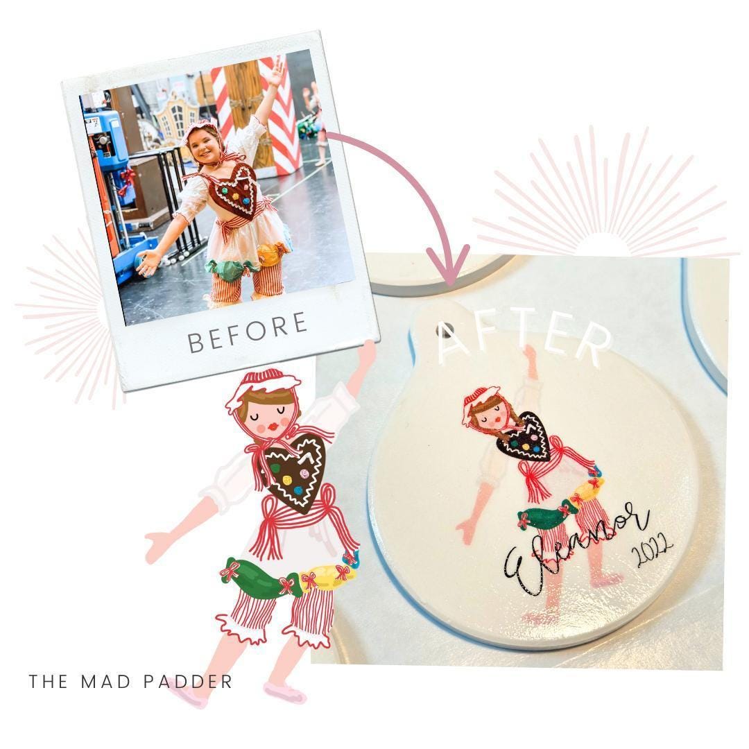 Custom Nutcracker Ballet Personalized Illustration - Unique Gift to ...