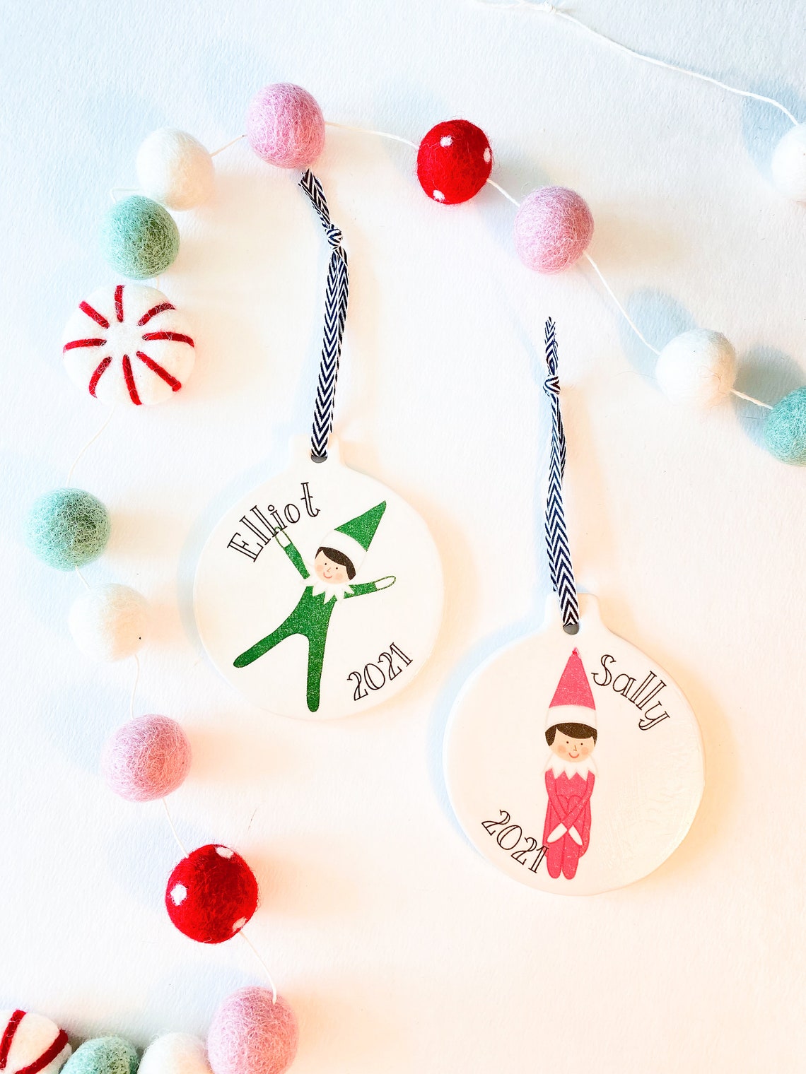 Personalized Elf on the Ornament Custom Gift Christmas - Etsy