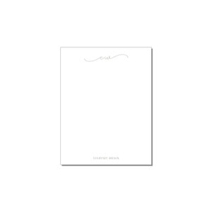 Script Initials Small Notepad Personalized Stationery Professional Correspondence Bridesmaid ...