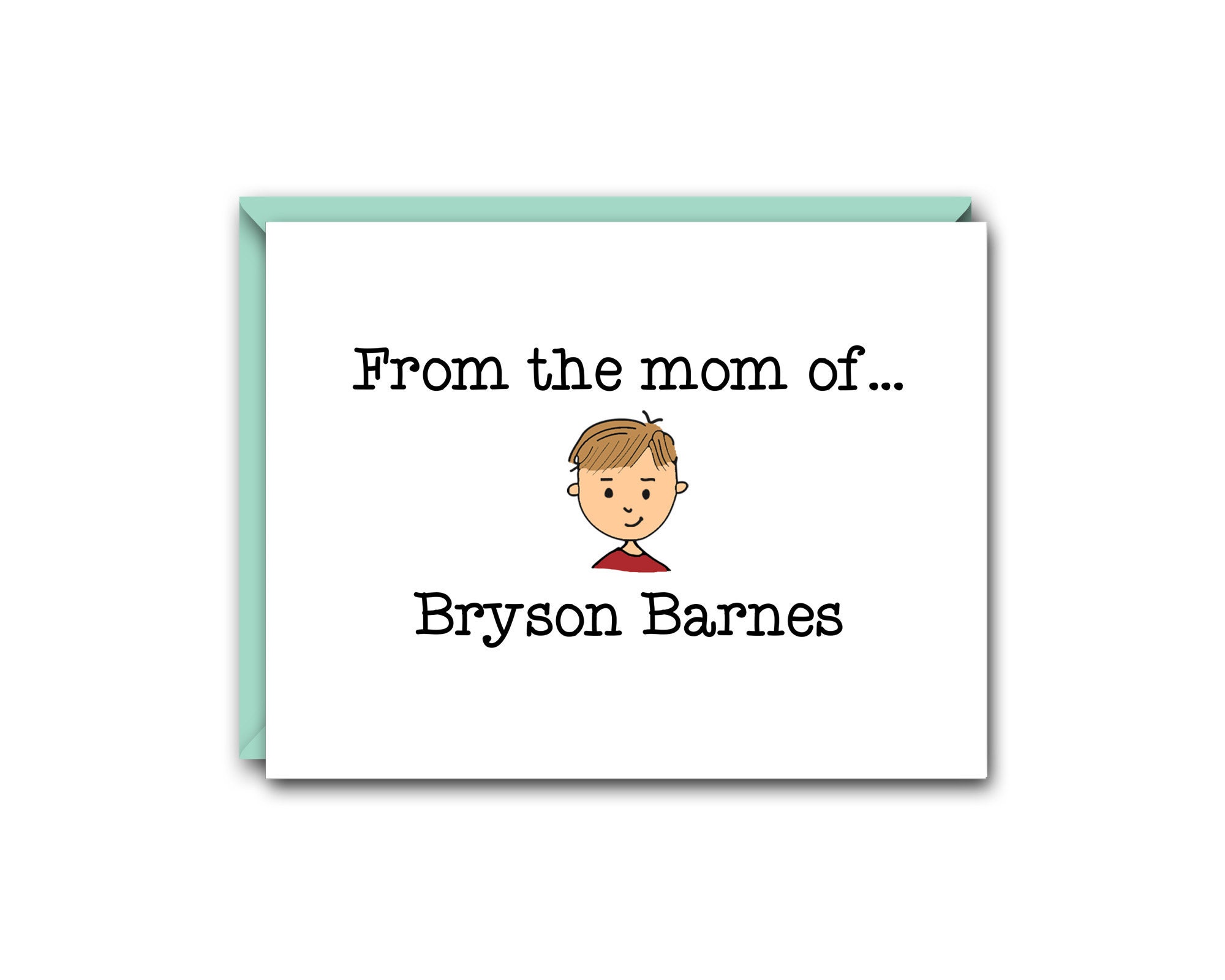 From the Mom Of... Note Cards Set Personalized Cards for Mom - Etsy
