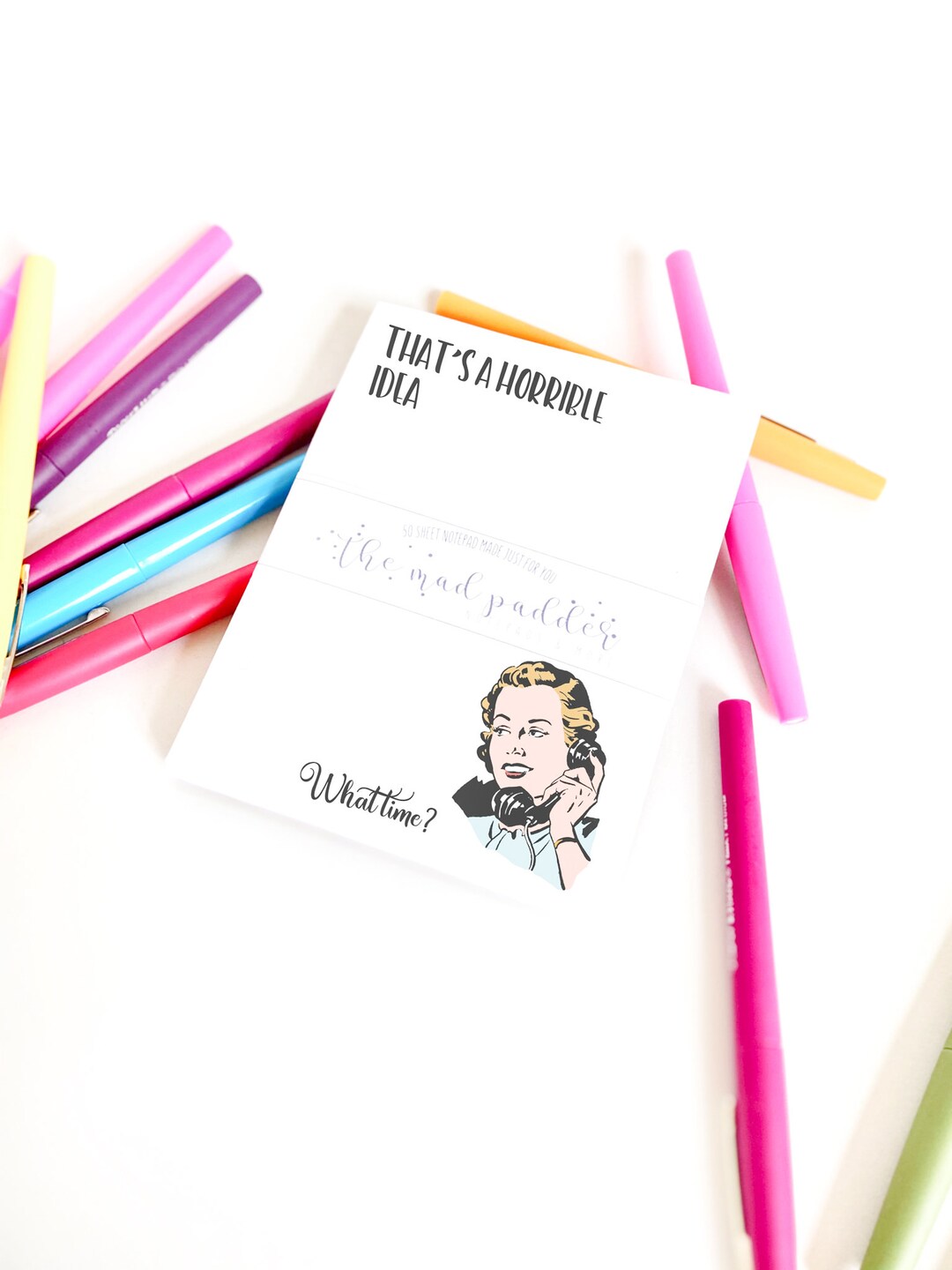 Witty Women Who Speak Their Mind Notepads Retro Housewife Humor Gift ...