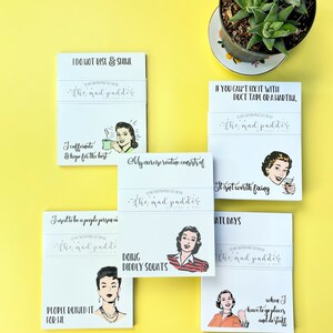Witty Women Who Problem Solve Notepads Retro Housewife Humor - Etsy