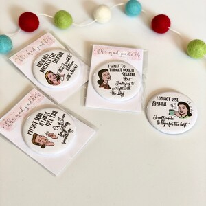 Witty Women Button Retro Housewife Humor Gift for Friends Funny ...