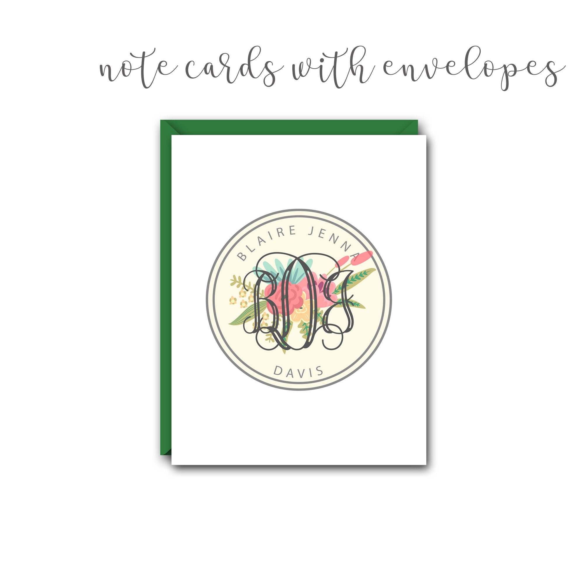 Floral Monogram Sorority Rush Packet Print and Digital Files | Etsy
