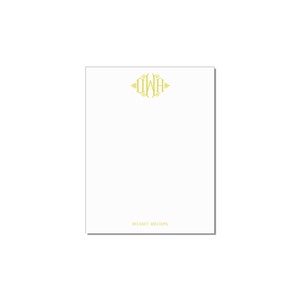Diamond Monogram Notepad Teen Girl Stationery Professional ...