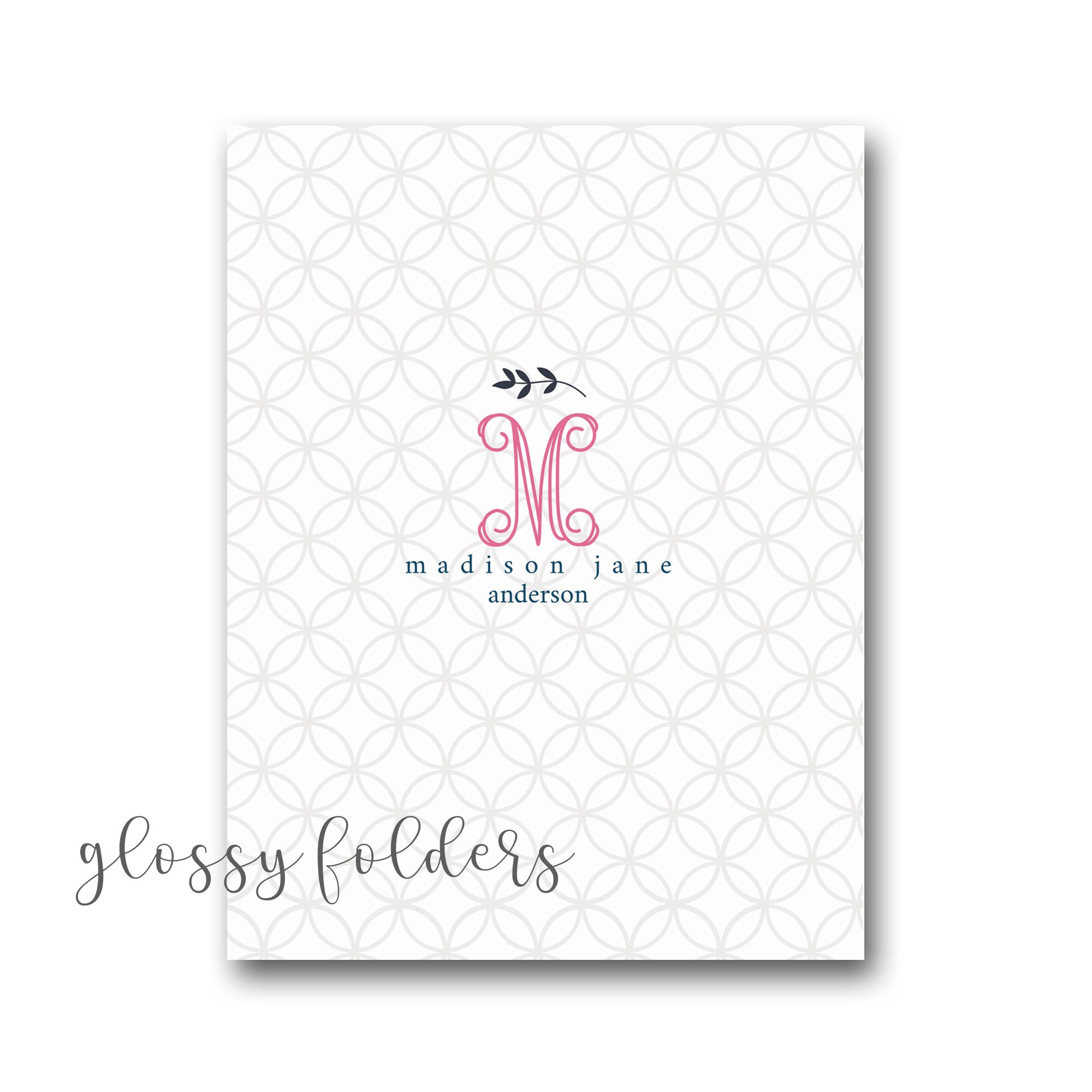 Vine Monogram With Branch Sorority Rush Packet Print and - Etsy