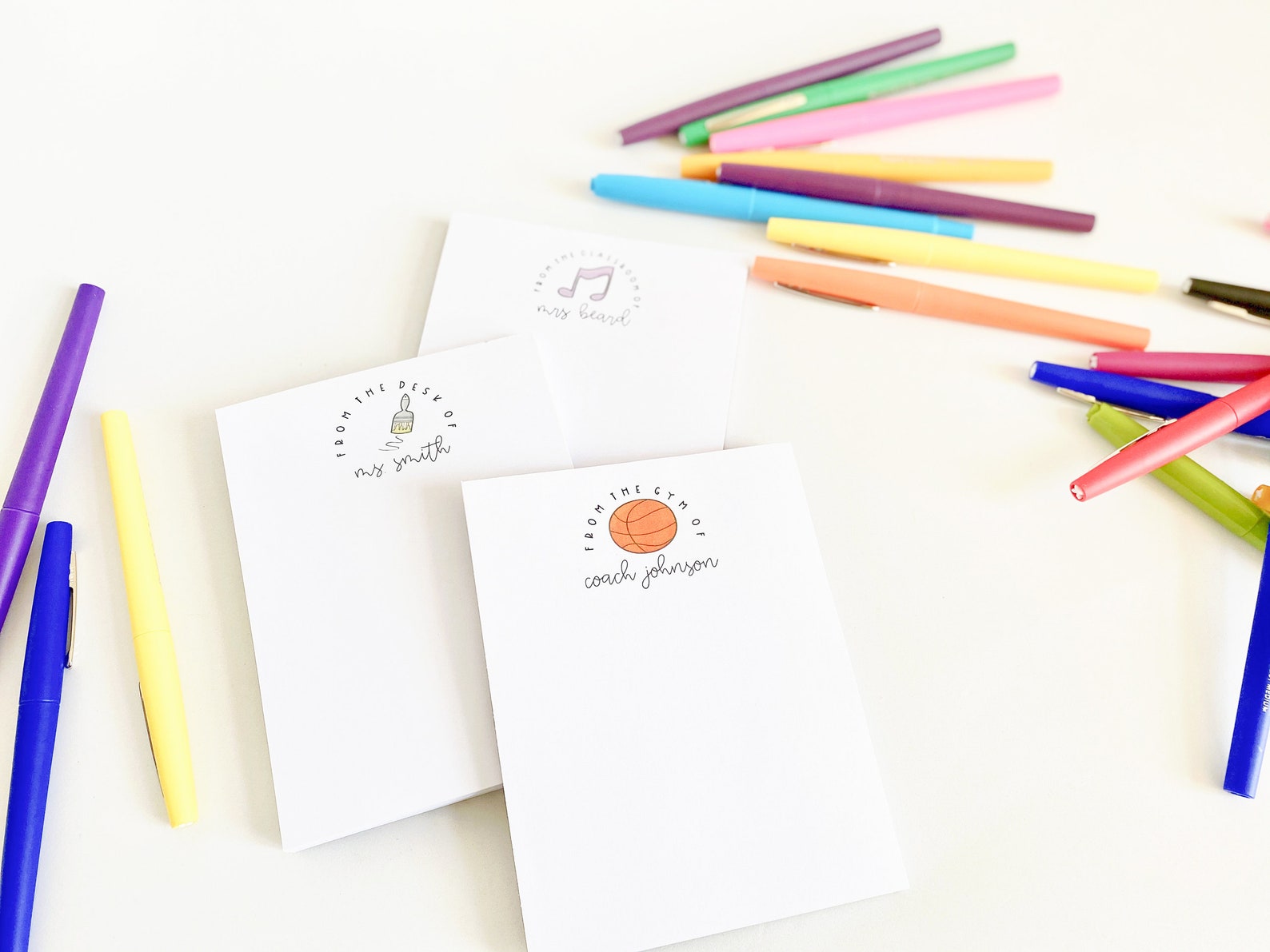 School Days Small Notepad Personalized Teacher Gifts Staff - Etsy