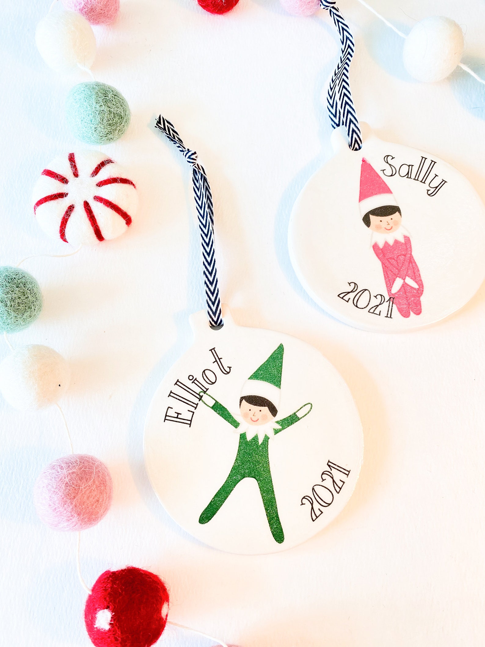 Personalized Elf on the Ornament Custom Gift Christmas - Etsy