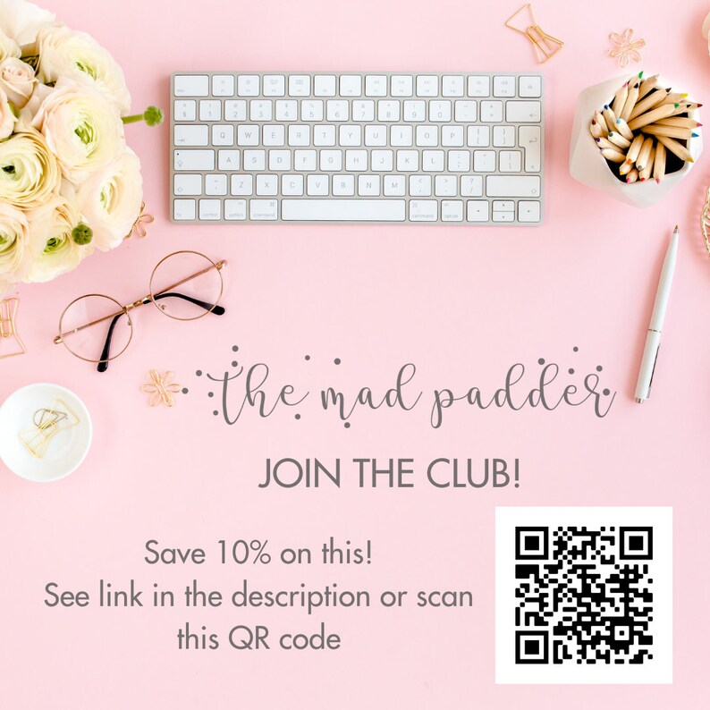 Floral Monogram Sorority Rush Packet Digital Files Elegant - Etsy