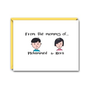From the Mom Of... Note Cards Set - Personalized Cards for Mom - Gift ...