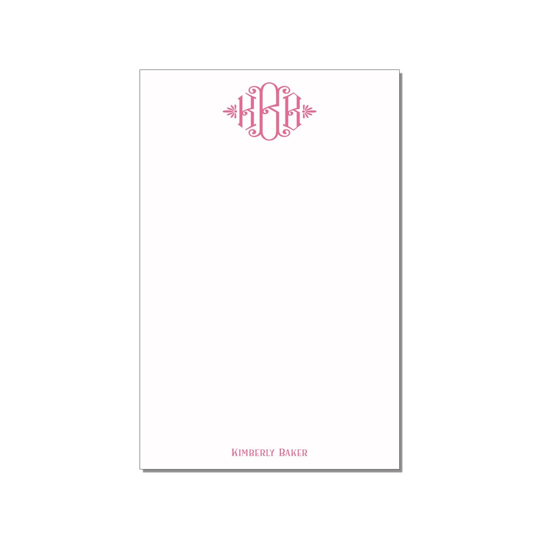 Diamond Monogram Large Notepad Set Teen Girl Stationery Professional ...
