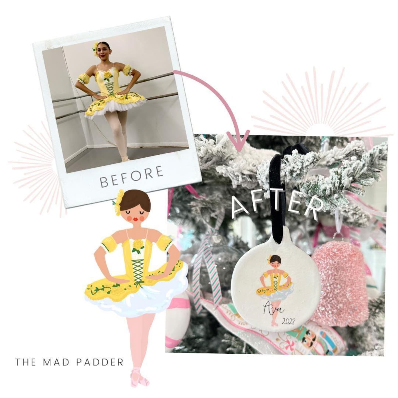 Custom Nutcracker Ballet Personalized Illustration - Unique Gift to ...