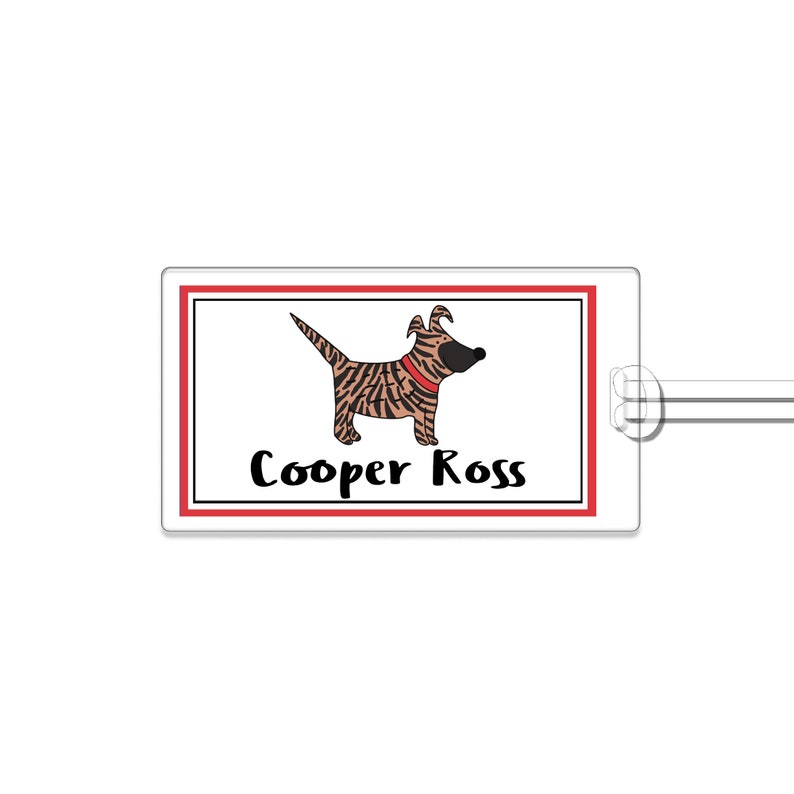 Pet Luggage Tag Custom Made Bag Tag Dog and Cat - Etsy