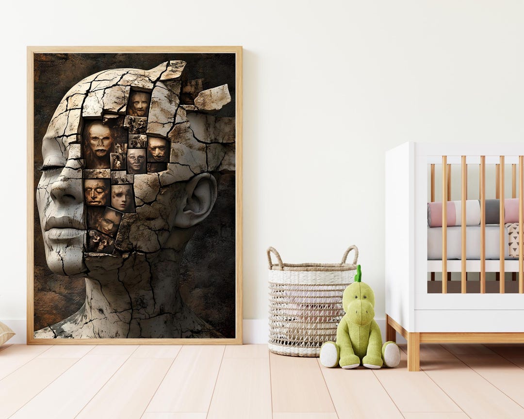 Futuristic Cyborg Wall Art – Cyberpunk Robot Canvas Print for Living ...