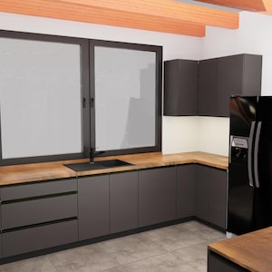 Polyboard, Cabinet, Furniture, Plan,kitchen, Wardrobe - Etsy