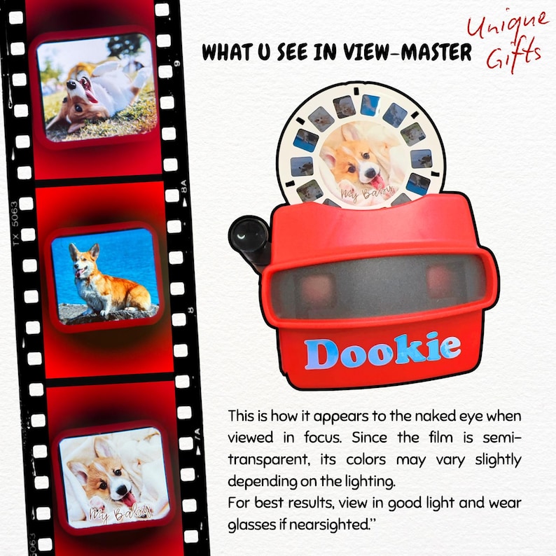 Custom Viewmaster, Custom Pet View Master Toy, Real Film Clear Images ...