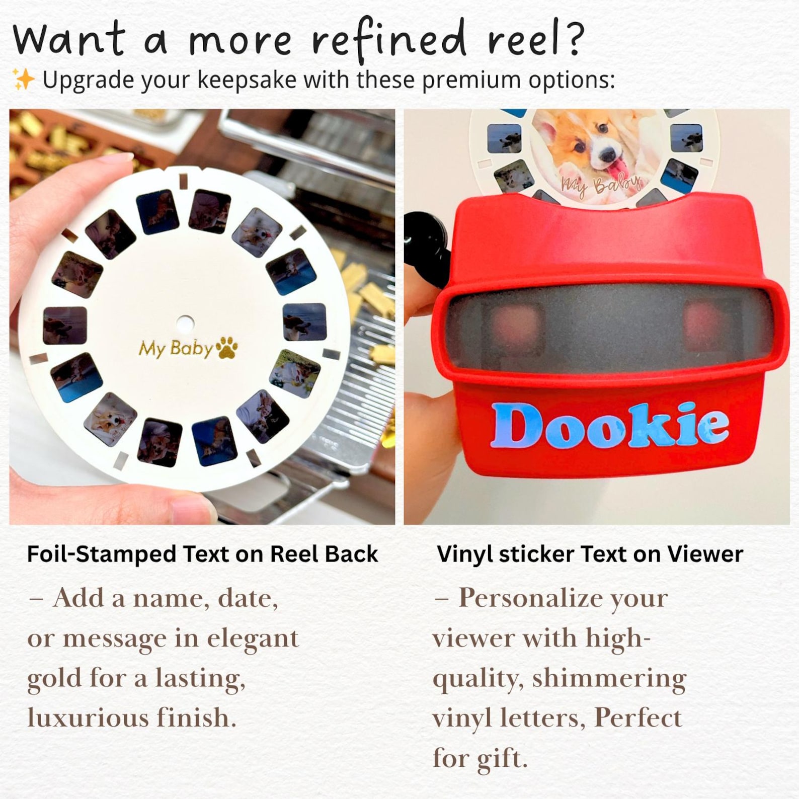 Custom Viewmaster, Custom Pet View Master Toy, Real Film Clear Images ...