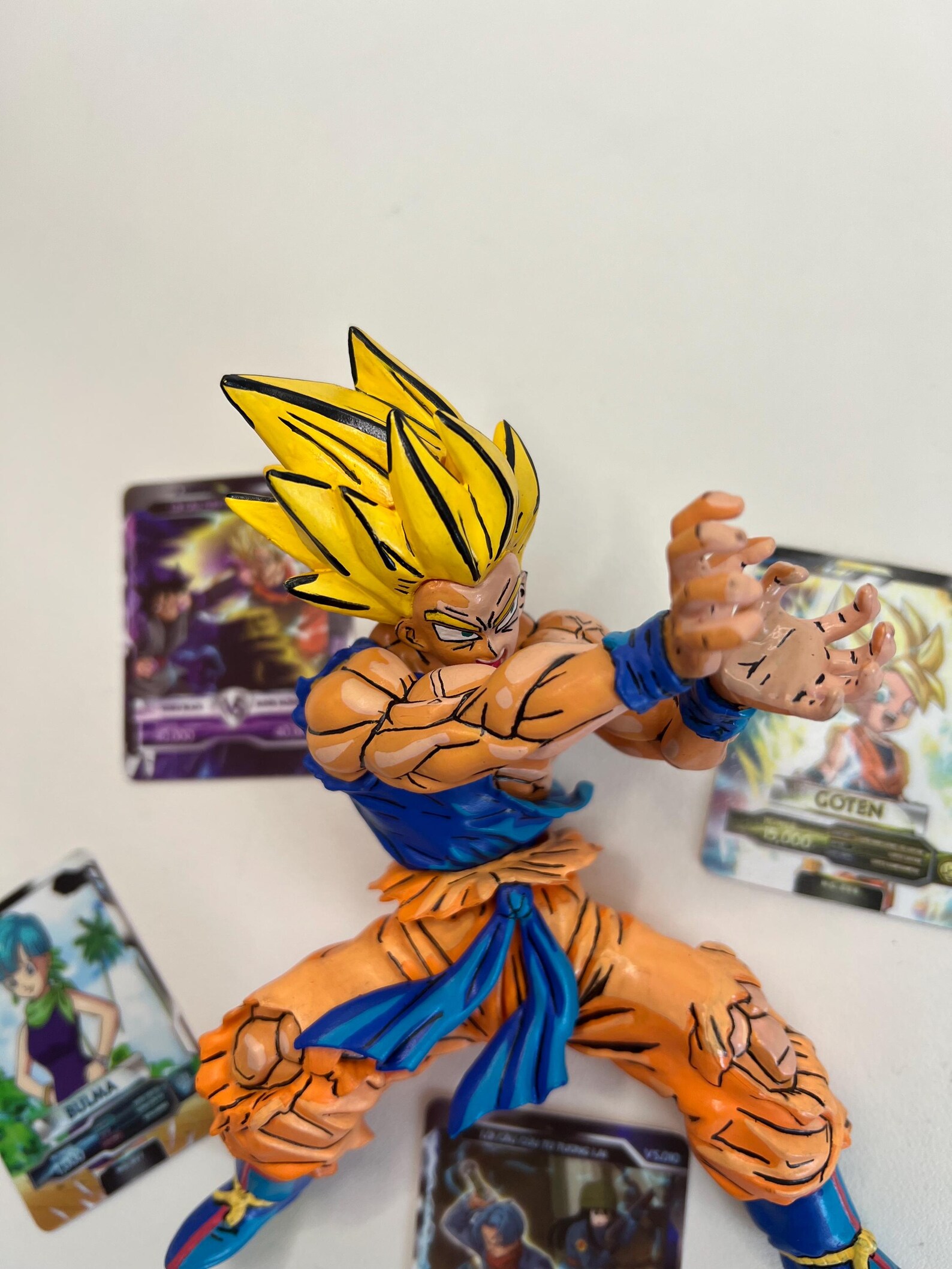 Custom Super Saiyan Goku Figure - Hand-repainted Dragon Ball ...