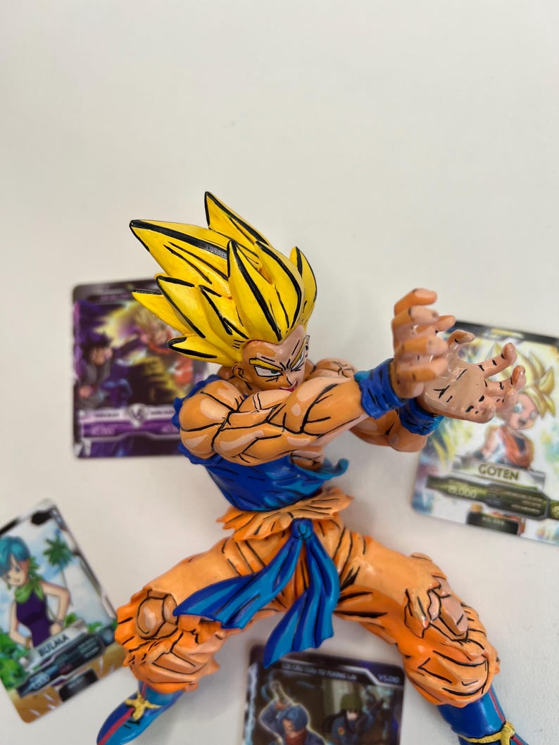 Custom Super Saiyan Goku Figure - Hand-repainted Dragon Ball ...