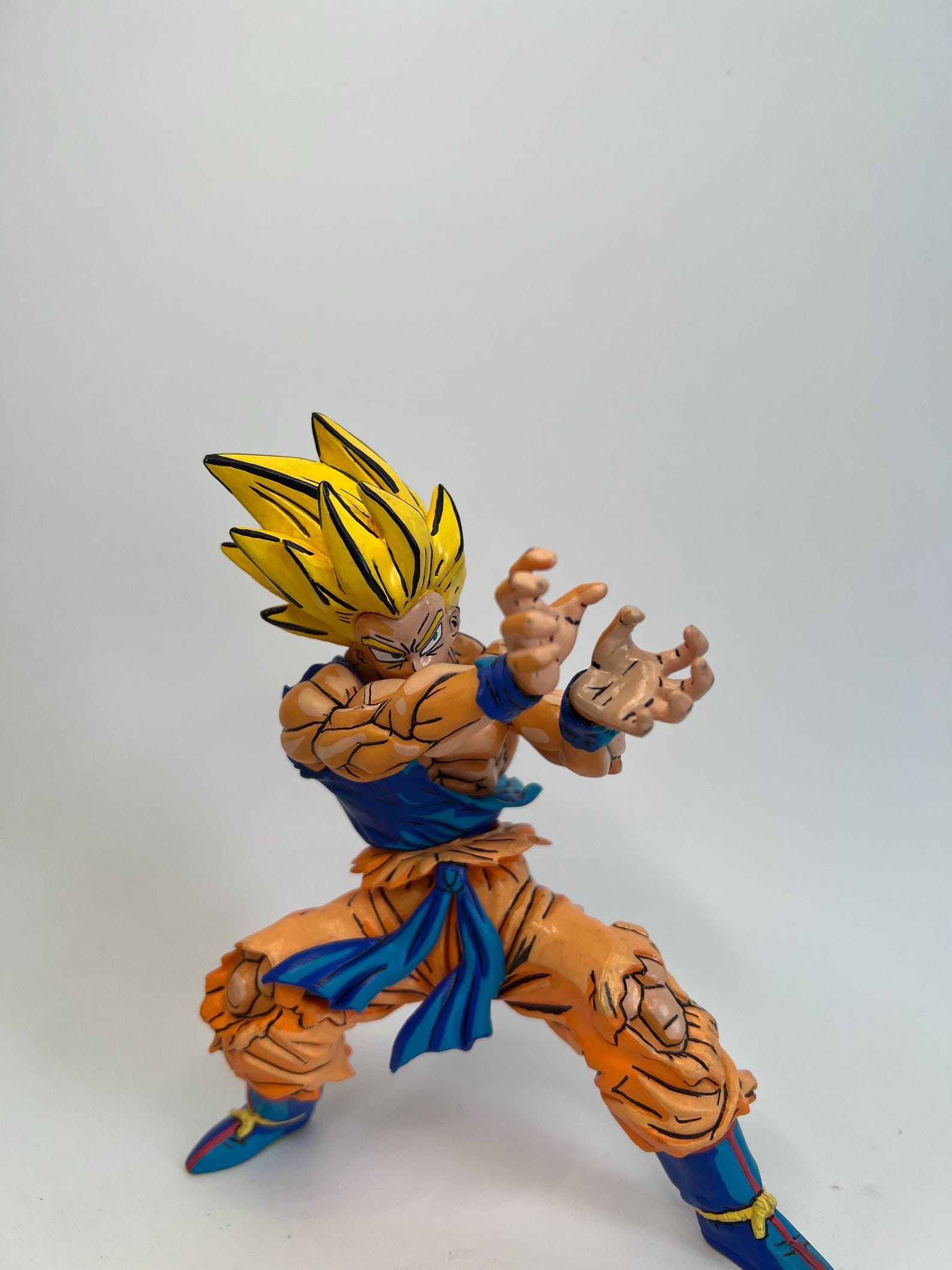 Custom Super Saiyan Goku Figure - Hand-repainted Dragon Ball ...