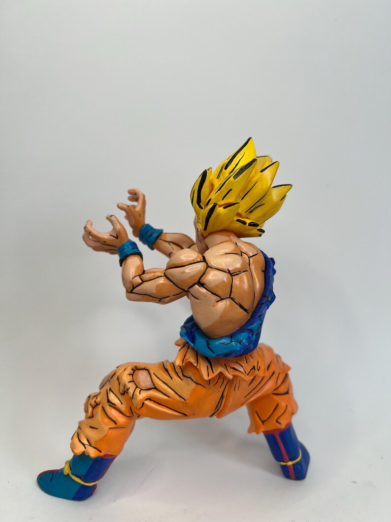 Custom Super Saiyan Goku Figure - Hand-repainted Dragon Ball ...