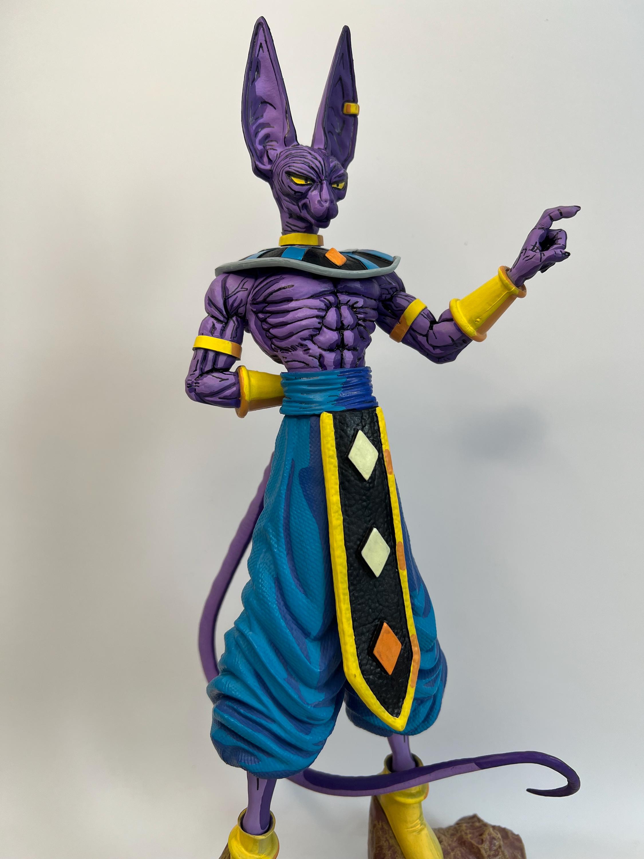 Custom Beerus Figure - Hand-repainted Dragon Ball Collectible - Etsy