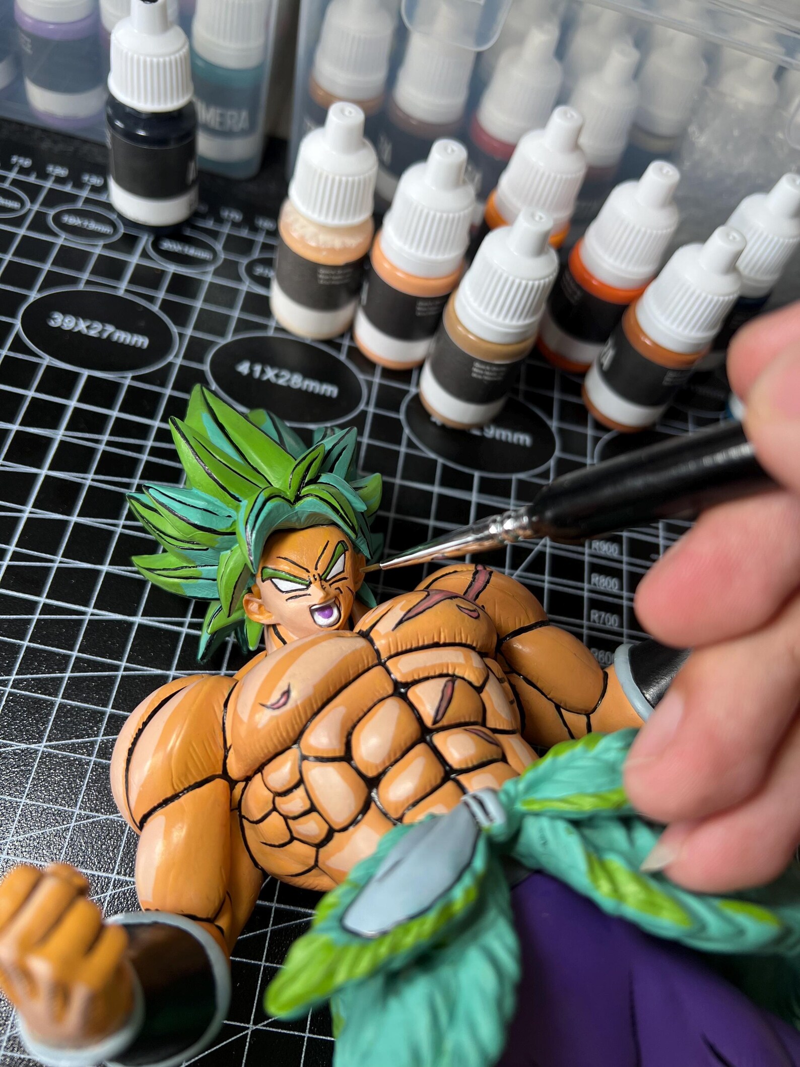 Custom Broly Figure - Hand-repainted Dragon Ball Collectible - Etsy