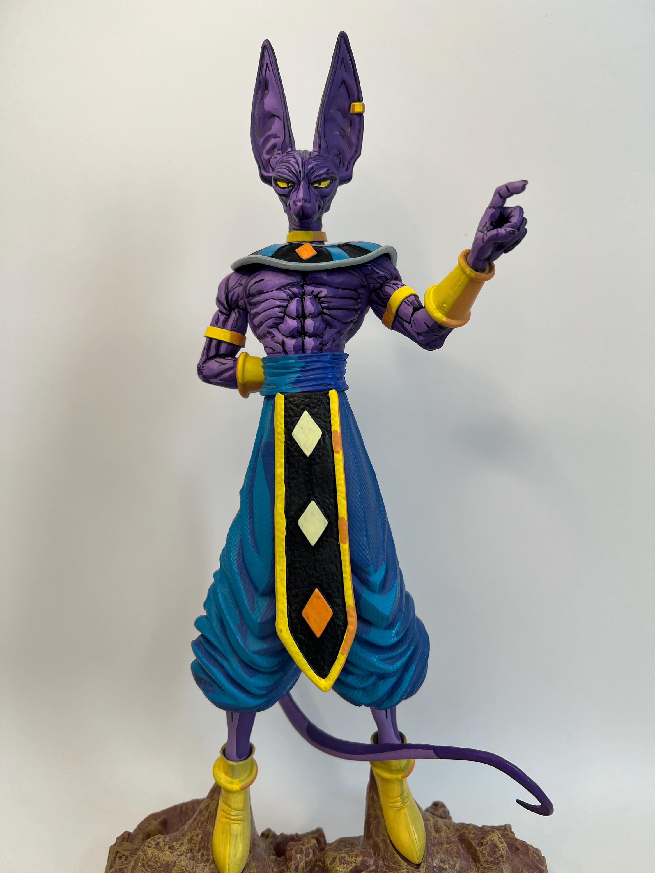 Custom Beerus Figure - Hand-repainted Dragon Ball Collectible - Etsy