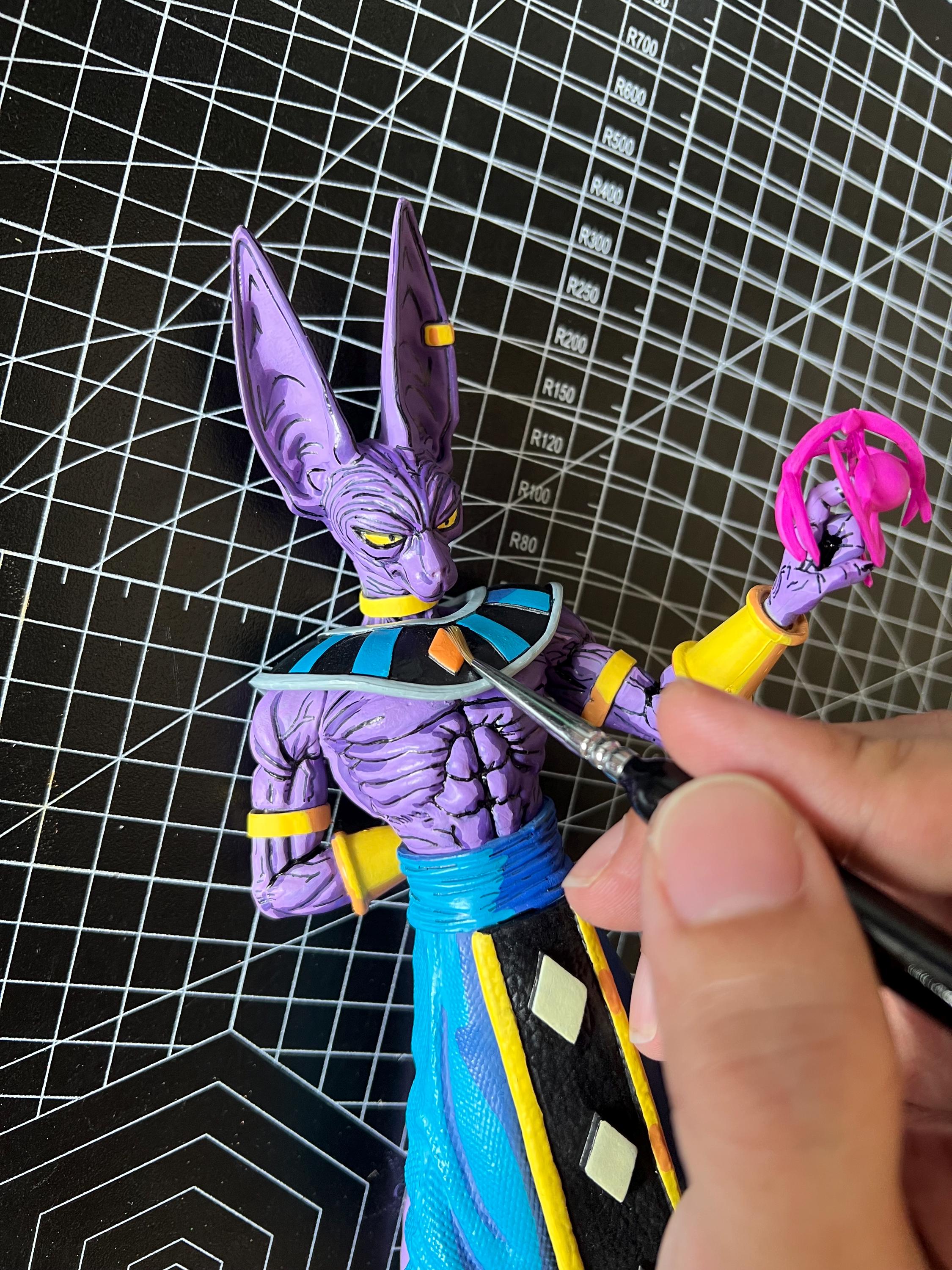 Custom Beerus Figure - Hand-repainted Dragon Ball Collectible - Etsy
