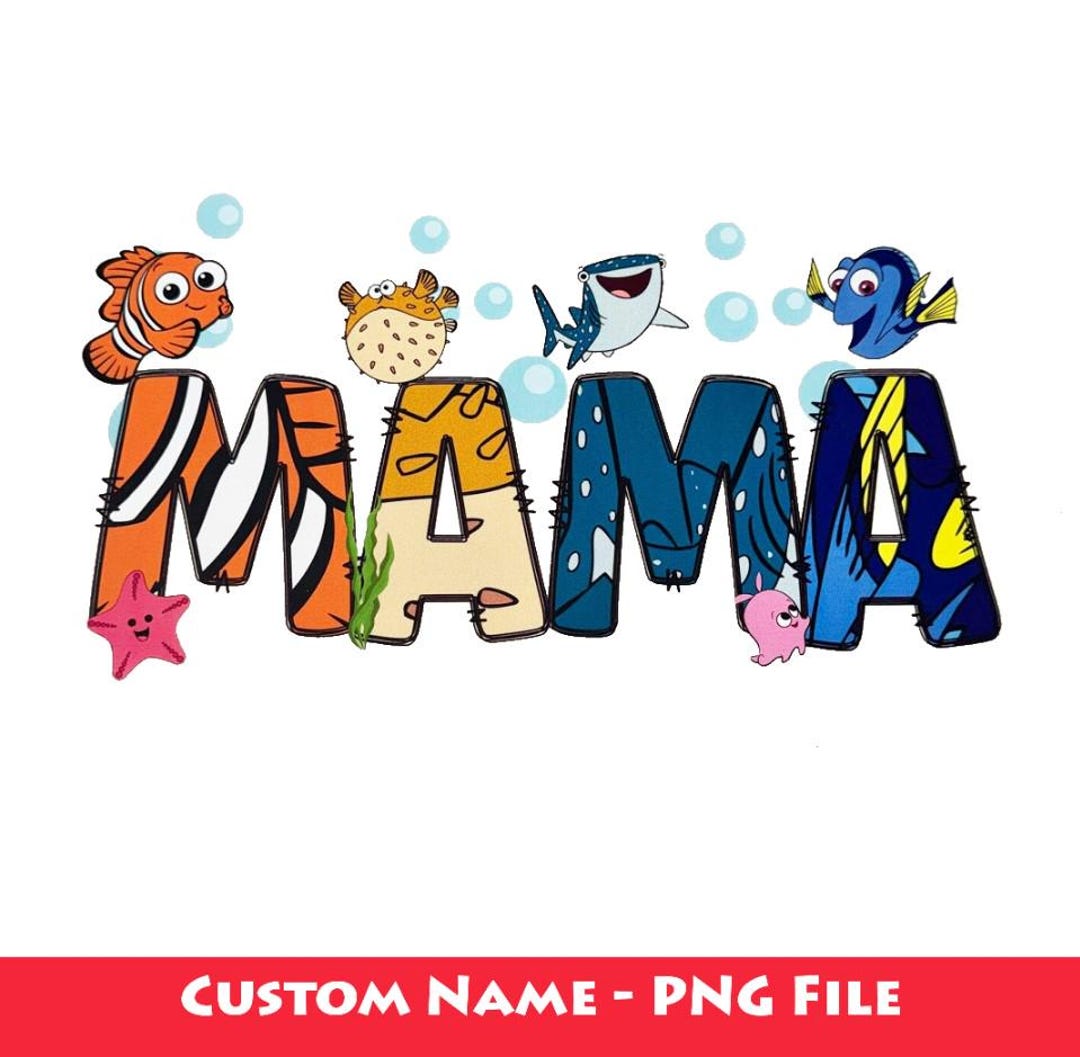 Nemo Custom Alphabet PNG | Personalized Finding Nemo Letters PNG ...