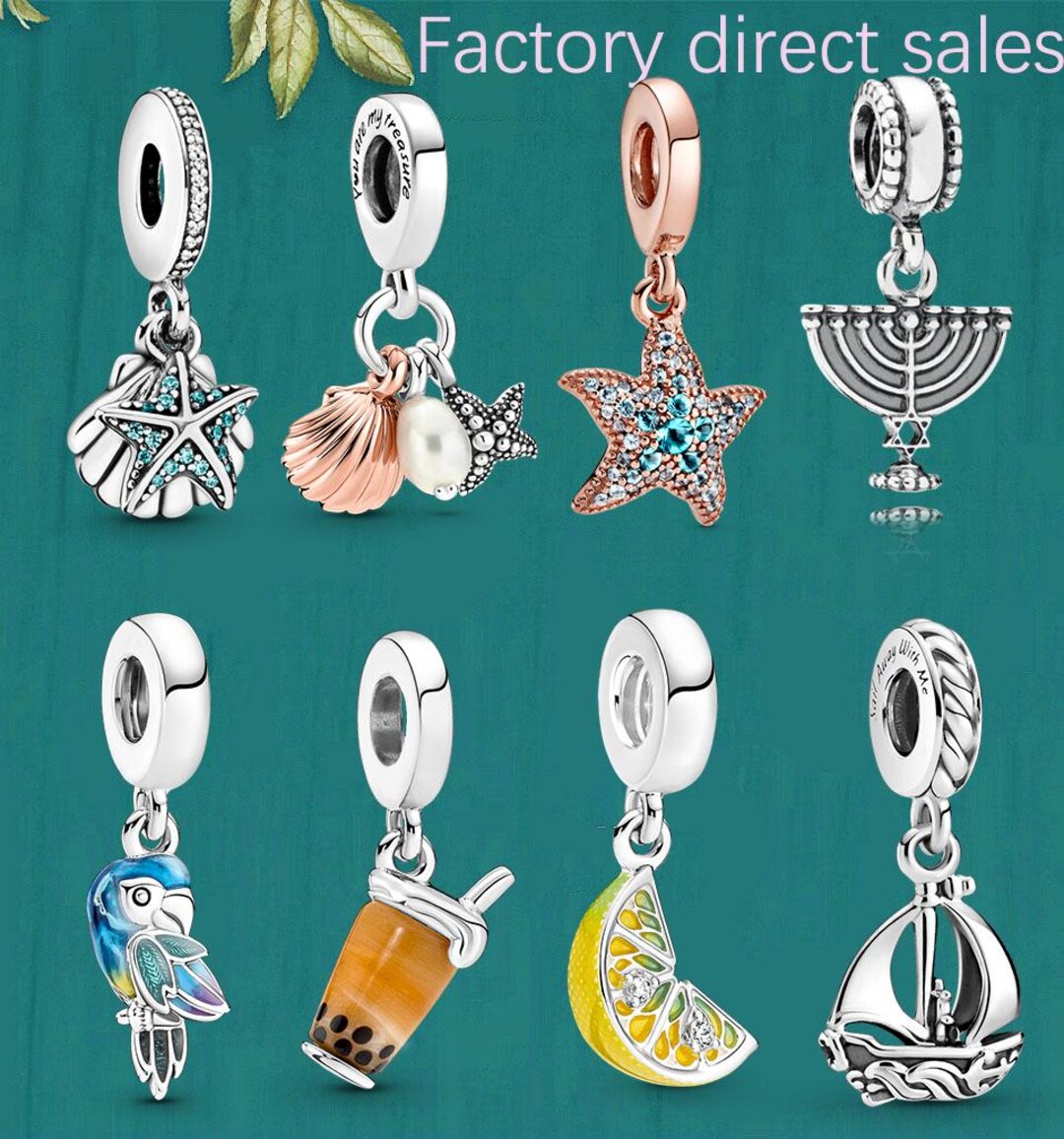 S925 Sterling Silver Summer Beach Series Pandora Jewelry Pendant - Etsy