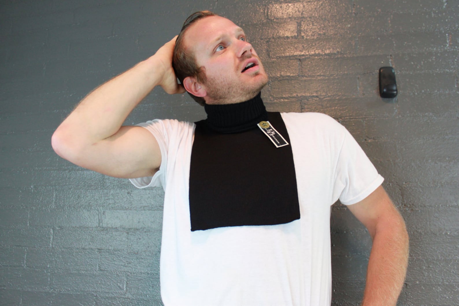 Vintage Black Dickie Dicky Faux Turtleneck by Barr & Beards | Etsy