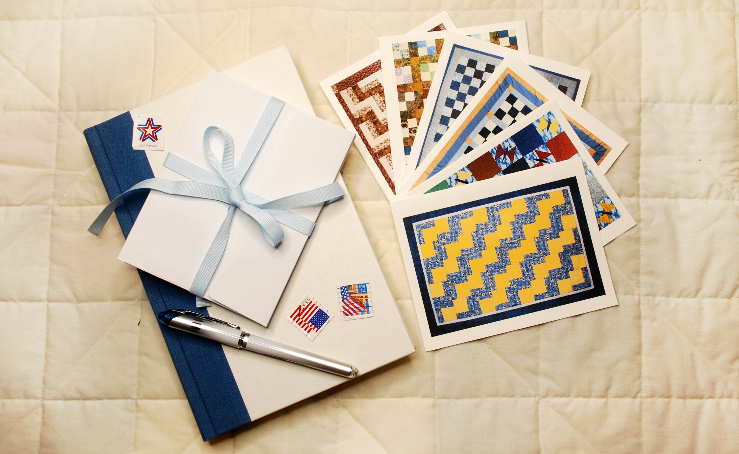 Classic Quilt Note Card Collection Set of 6 Quilt Note Cards - Etsy