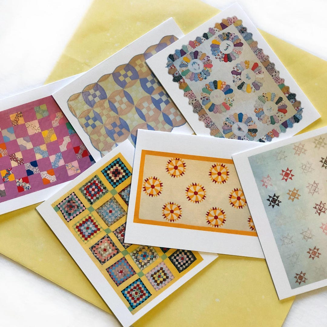Kansas Quilt Note Card Collection Set of 6 Quilt Note Cards, Quilt ...