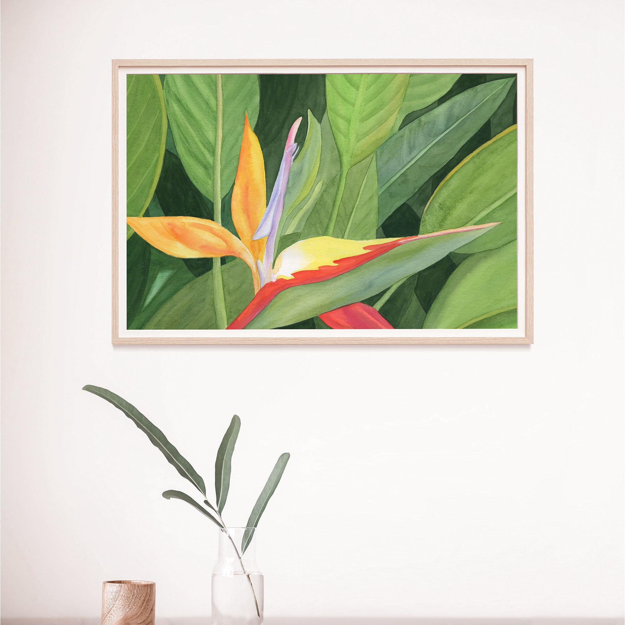 Bird of Paradise Watercolor Print 5 X 7 8 X 10 10 X 12 11 - Etsy