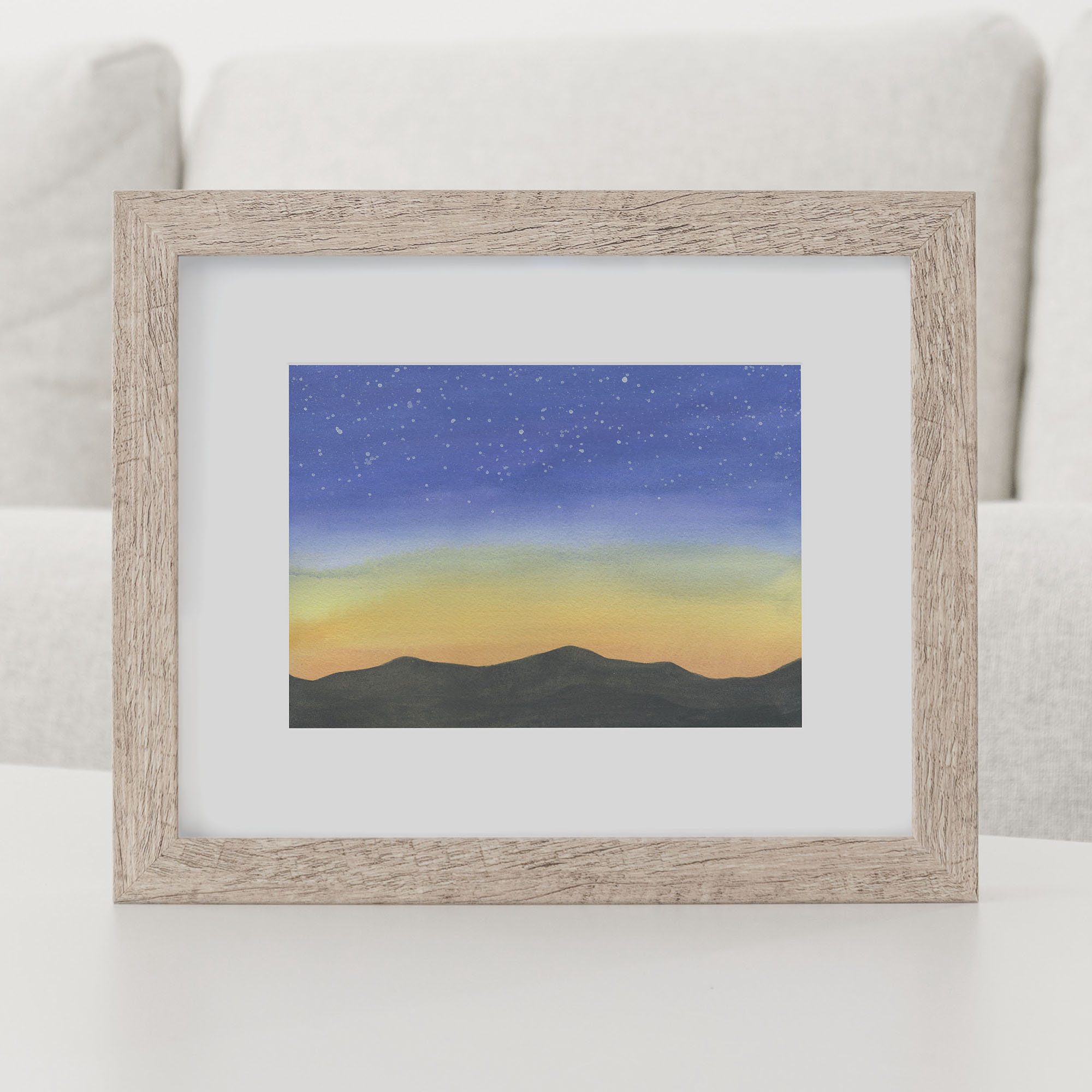 Count the Stars Print From Original Watercolor 5 X 7, 8 X 10, 10 X 12 ...