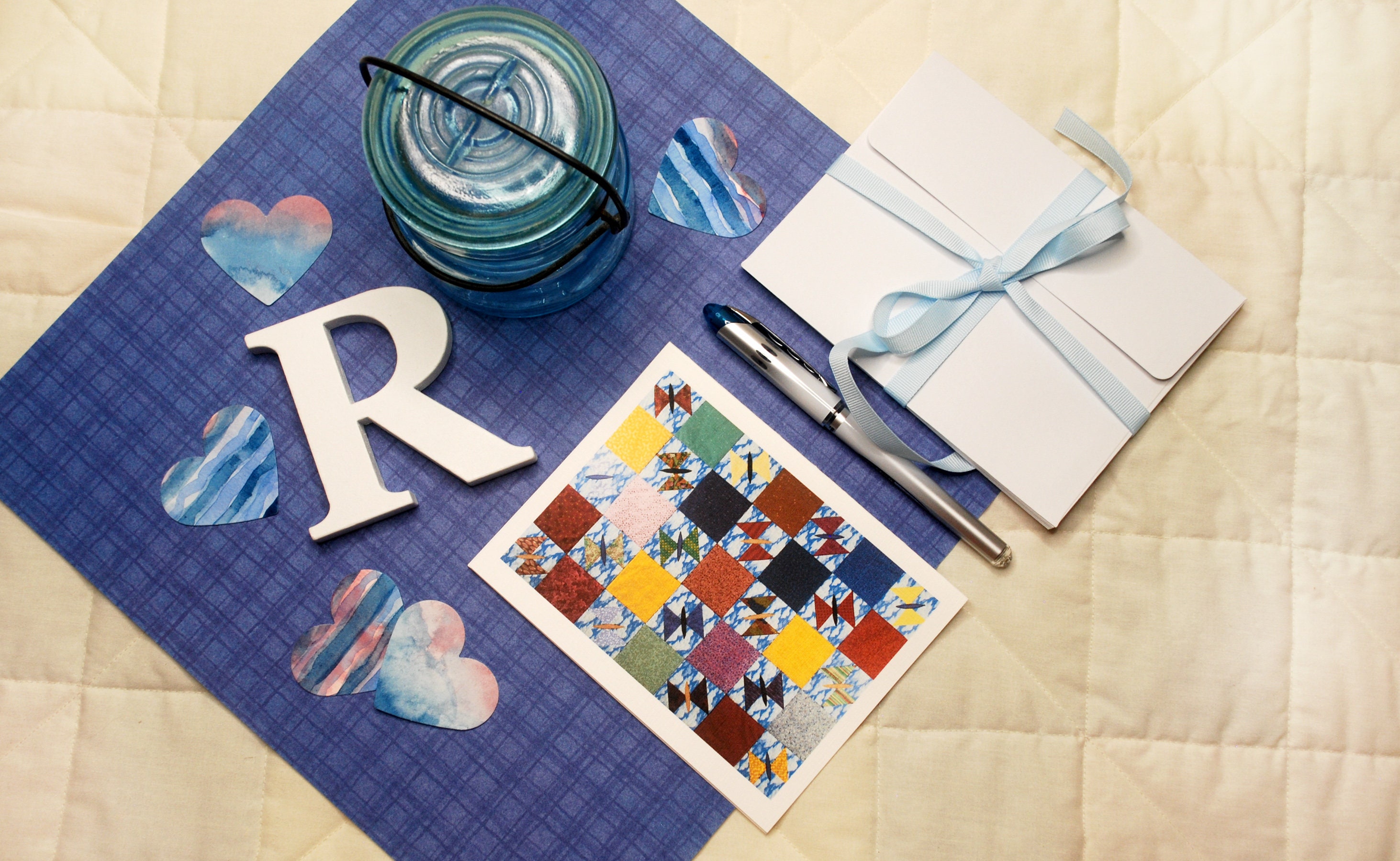 Classic Quilt Note Card Collection Set of 6 Quilt Note Cards - Etsy