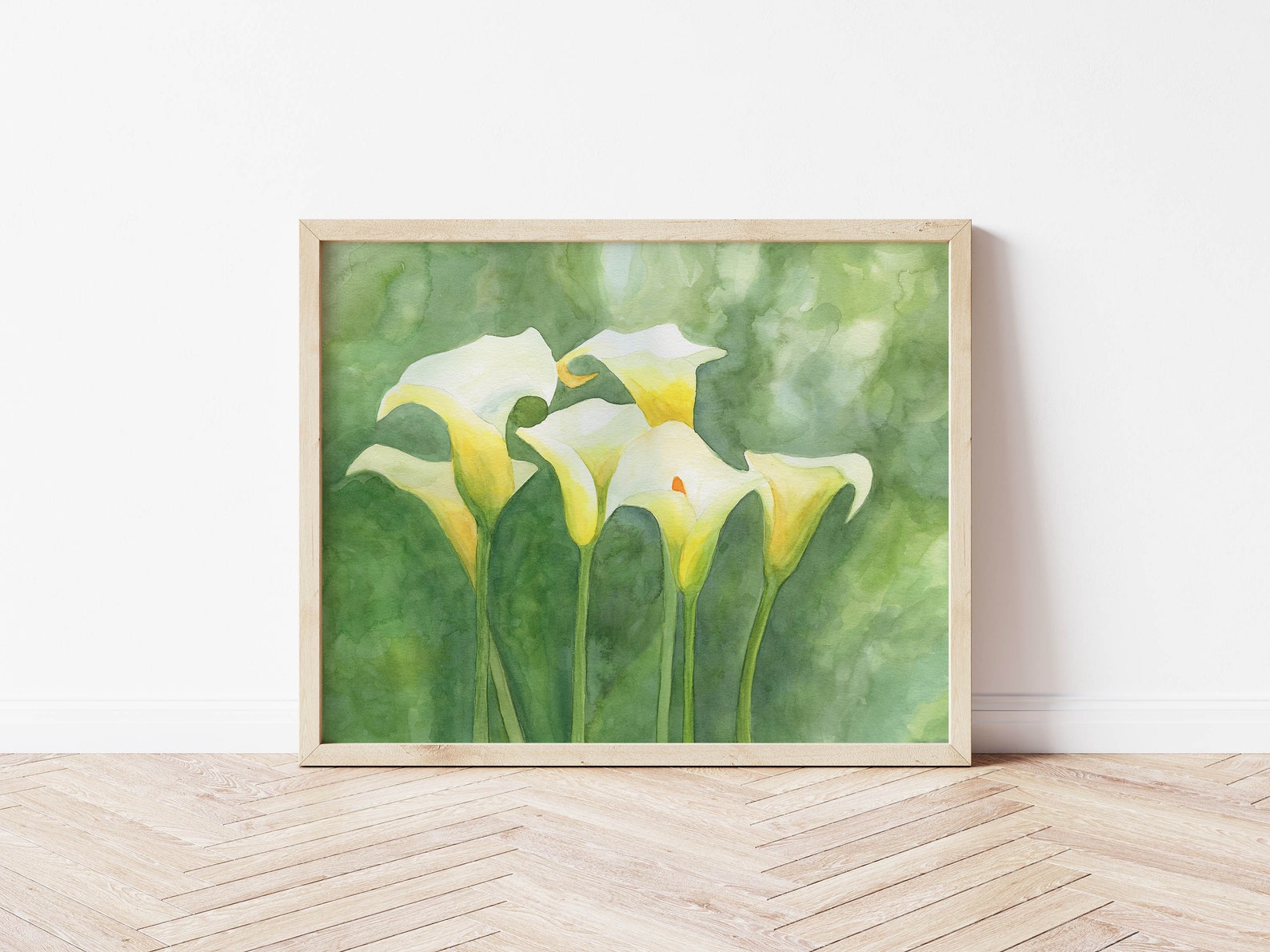 Calla Lilly Watercolor Print 5 X 7 8 X 10 10 X 12 11 X 14 - Etsy